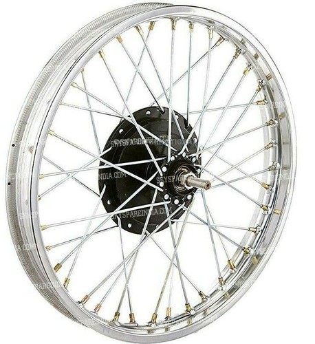 For Royal Enfield 62 Model Front Wheel Rim 19" Half Width Hub Assembly ...