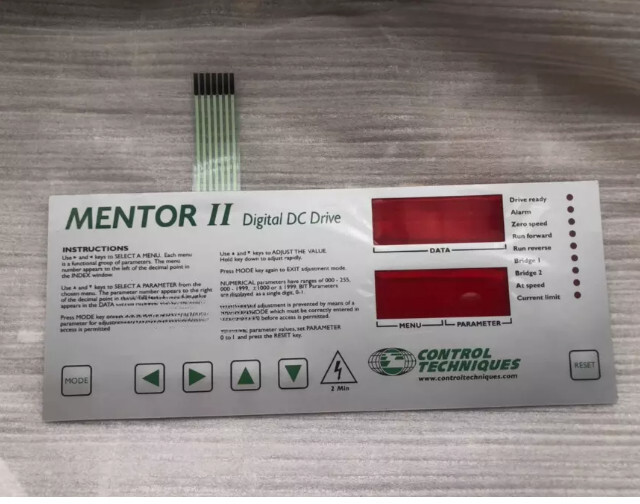 NEW Keypad Membrane For Mentor II Digital DC Drive FAST FREE SHIP | eBay
