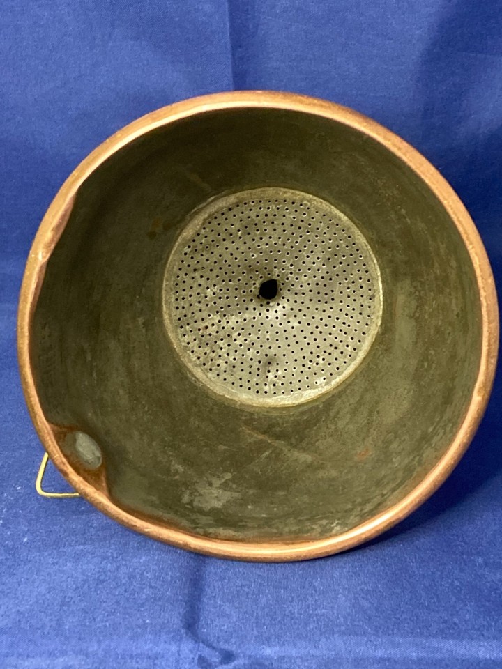 Antique Solid Copper Funnel with Inner Strainer | eBay