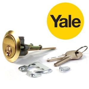 GENUINE YALE RIM CYLINDER LOCK POLISHED BRASS Replacement Door Handle ...