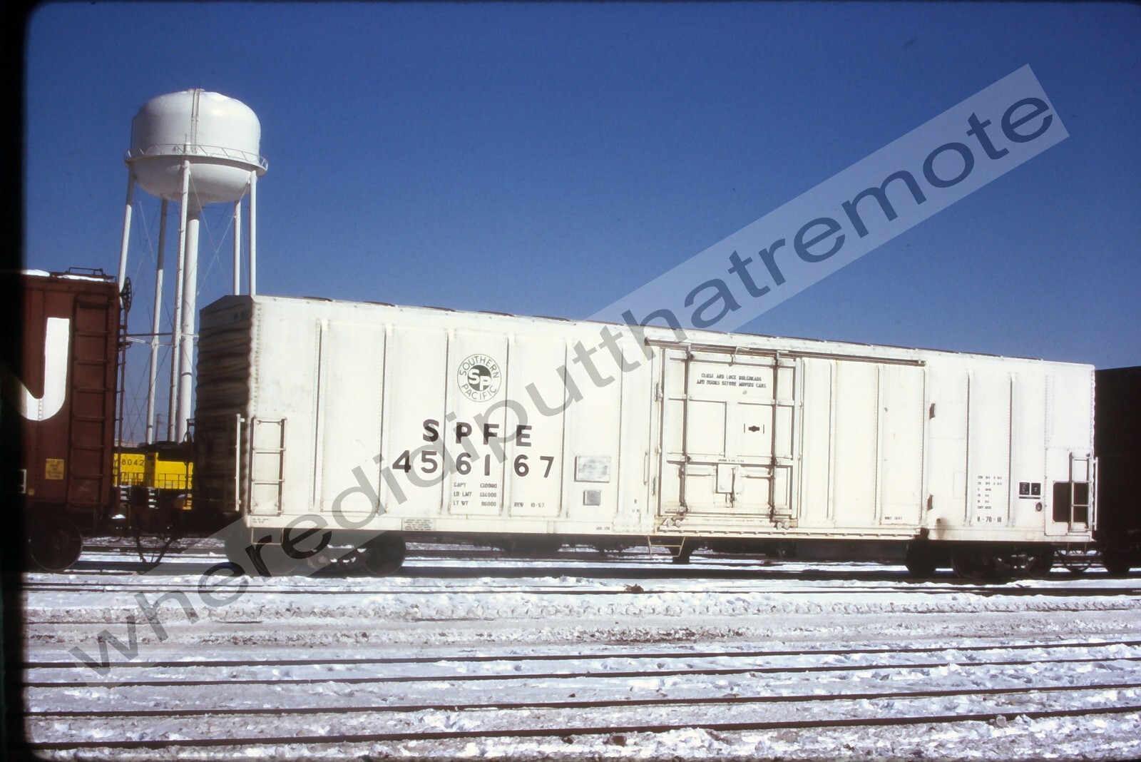 Orig. Slide Southern Pacific Fruit Express SPFE 456167 Reefer Car ...