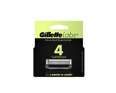 Gillette Labs Razor Blades Cartridges 4 Pack Fits All Gillettelabs ...