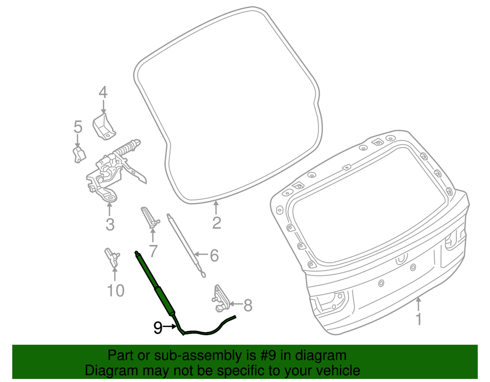 Genuine BMW Lift Cylinder 51247462539 | eBay