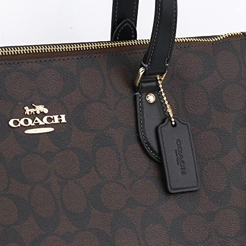 [Coach] Signature Gallery Tote Bag CH504 IMAA8 Brown/Black | eBay