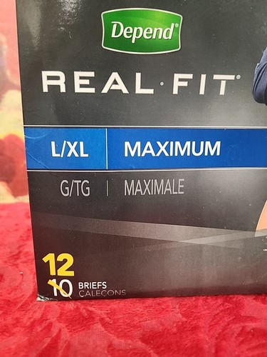 DEPEND REAL FIT Mens Maximum Briefs 12 PRS 2 Colors L/XL New In Box | eBay