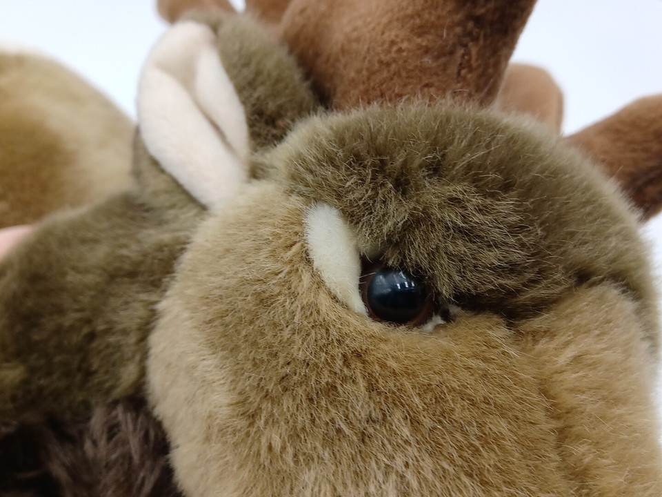 Realistic Moose and Deer Plush Stuffed Animals Hunting Cabin Critters ...