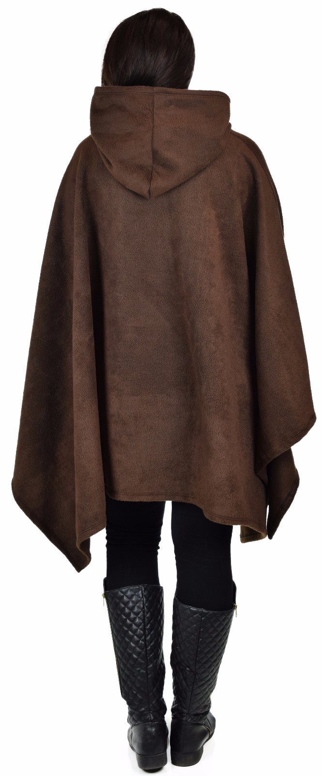 Women Poncho Style Hoodie Sweater Fleece Cover Up for Cold Weather | eBay