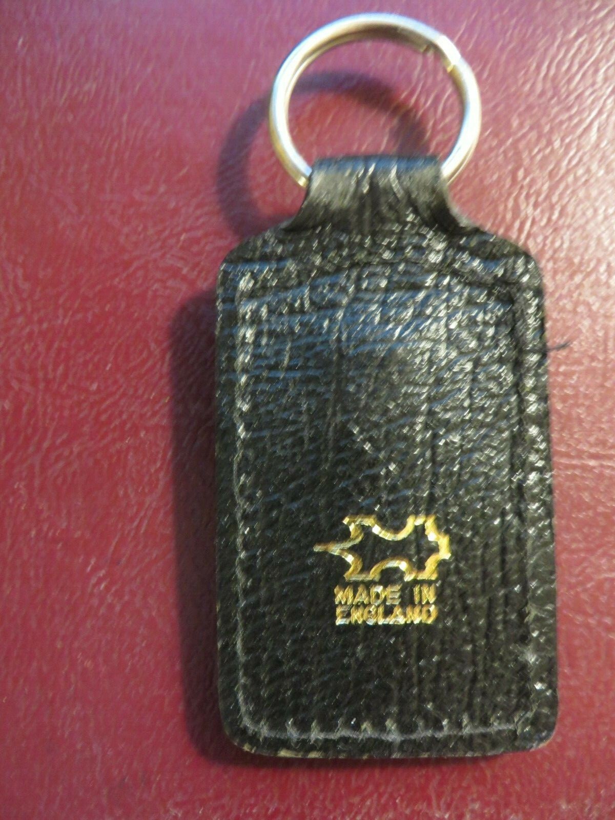VINTAGE ORIGINAL NOS ENAMEL AND LEATHER VAUXHALL KEY FOB | eBay