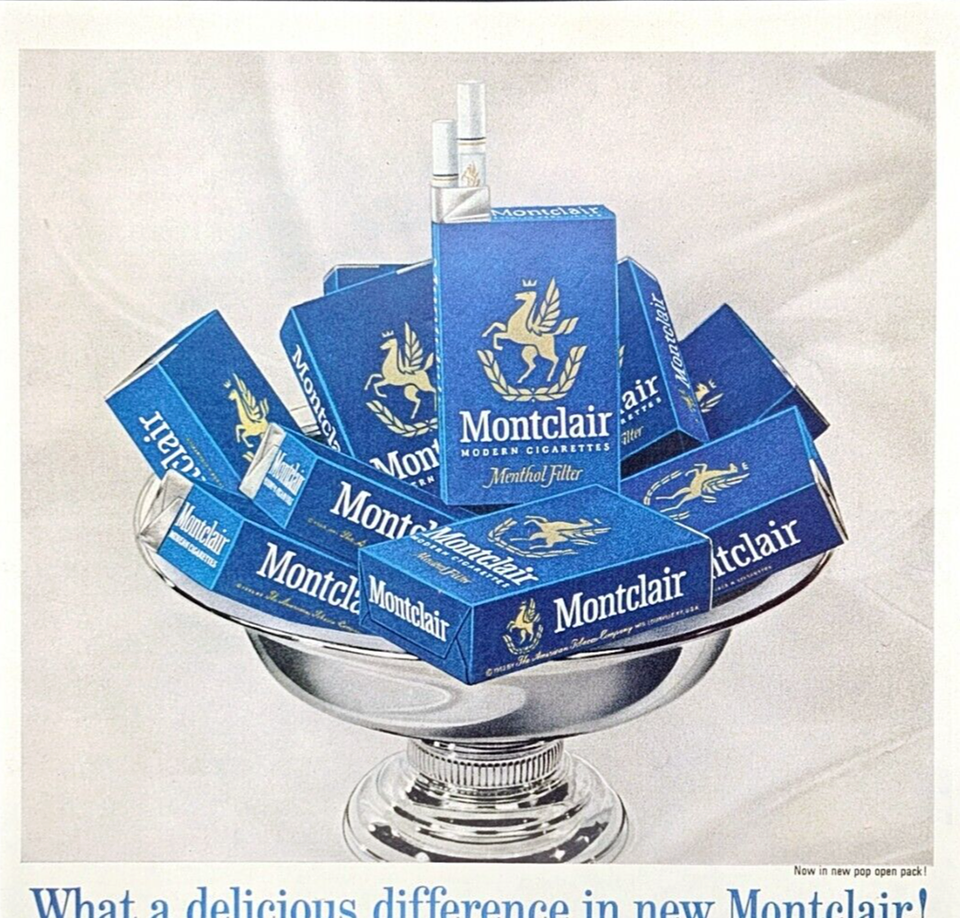 Montclair cigarettes ad vintage 1964 original cigarettes advertisement ...