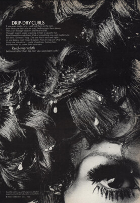 1968 Reid Meredith Wig: Drip Dry Curls Vintage Print Ad | eBay