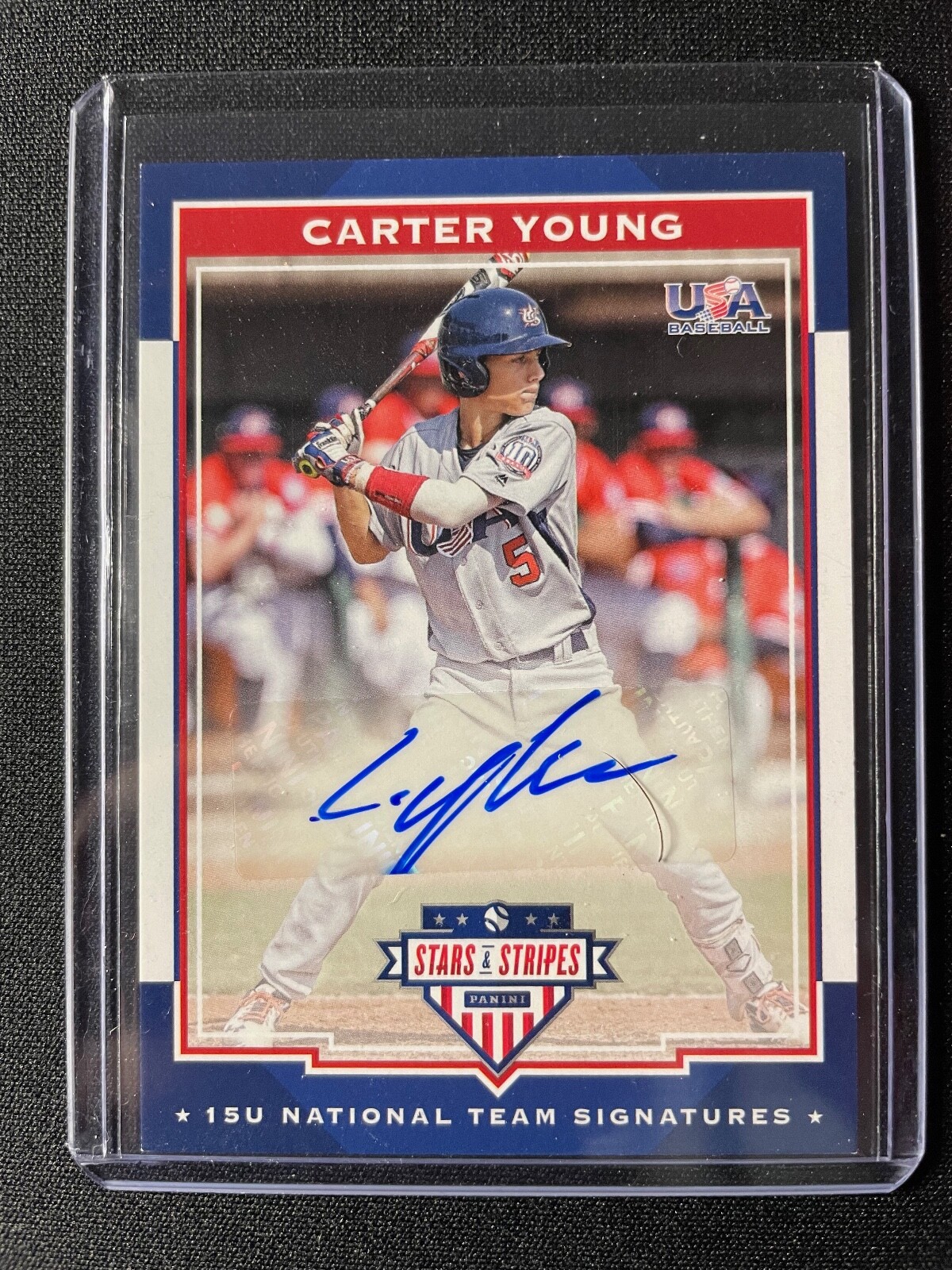 2017 Panini USA Stars & Stripes Carter Young Autograph #/199 Orioles ...