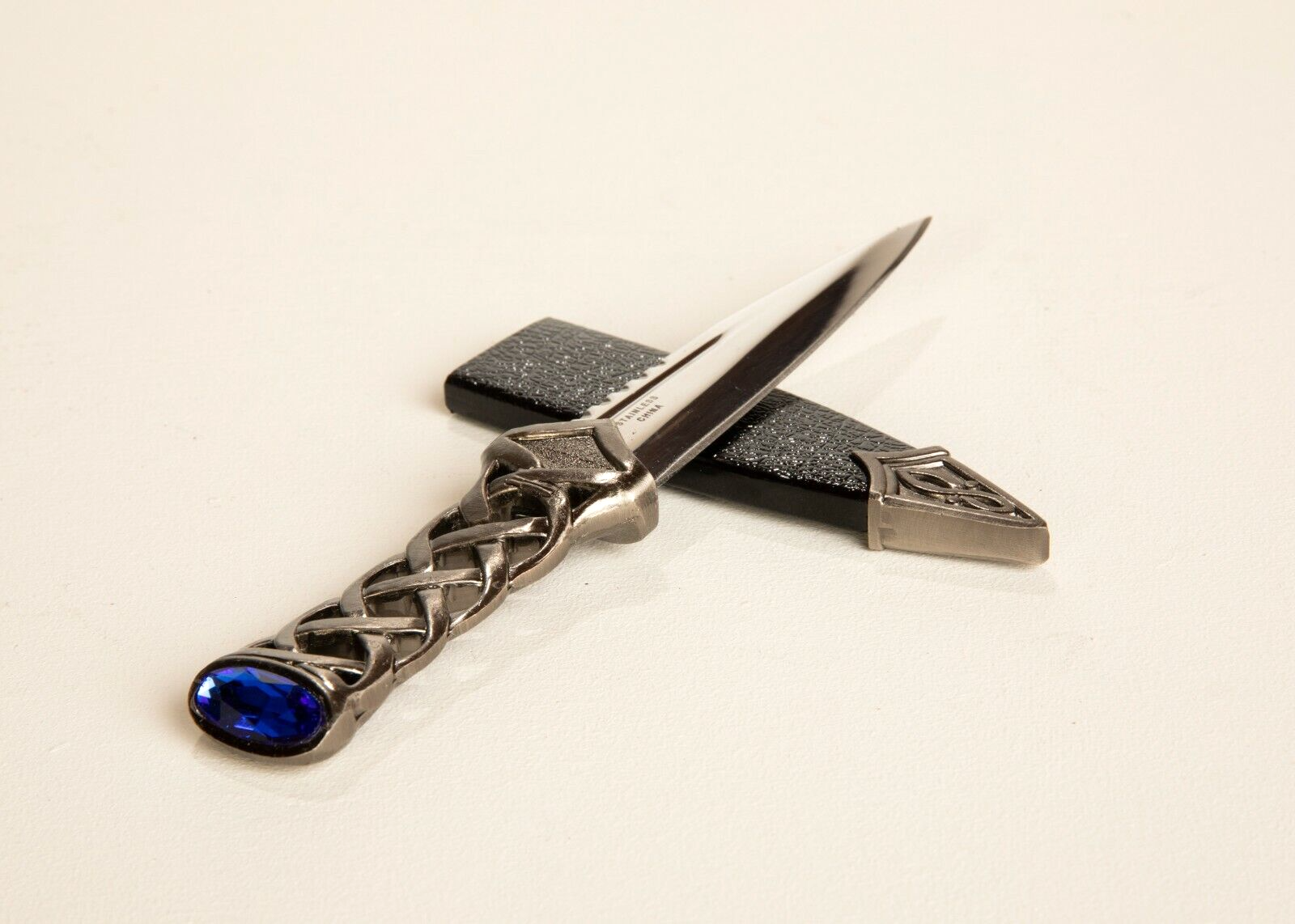 Celtic Knot 'Jeweled' Athame Wiccan Pagan Ceremonial Knife 7.25" SHARP ...