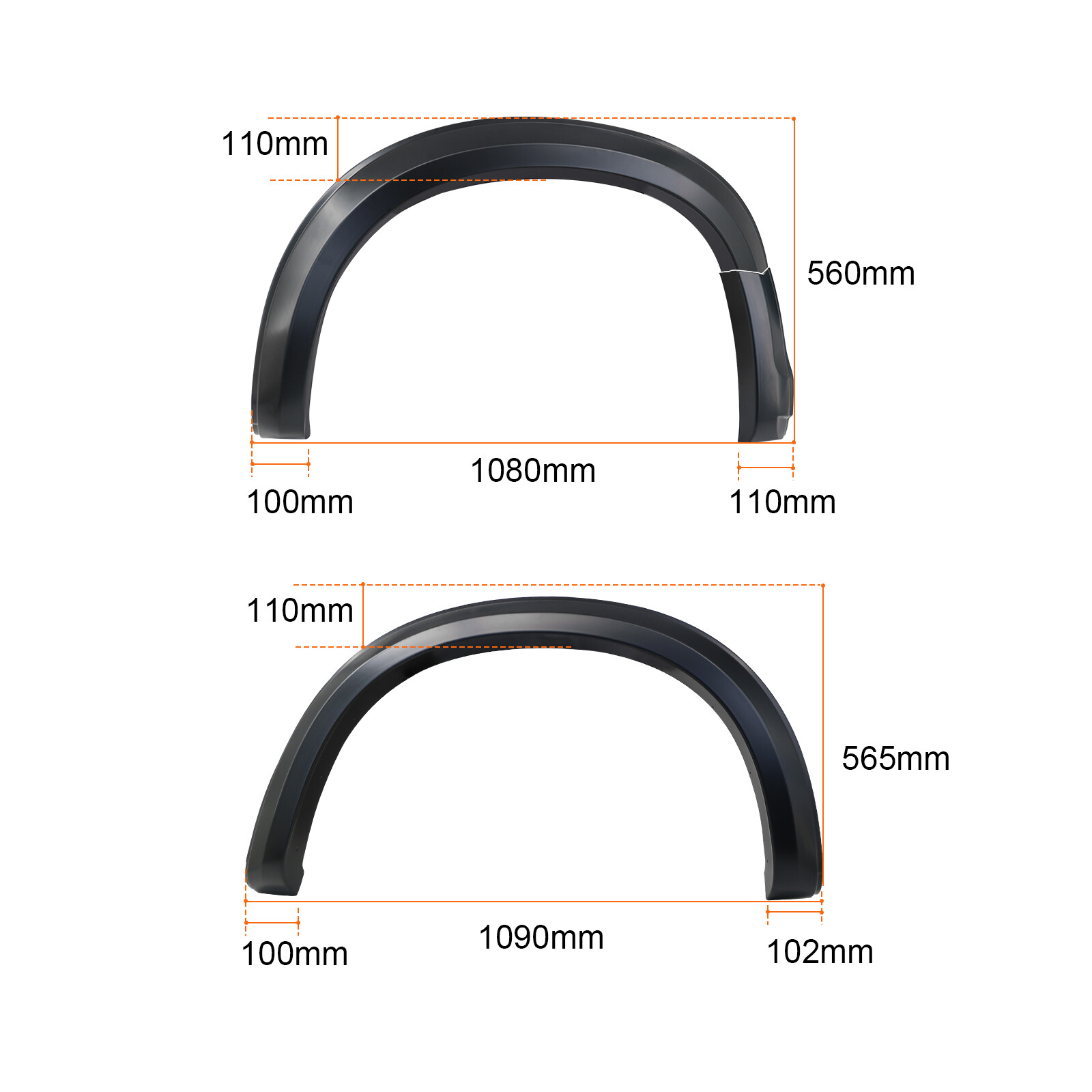 Black Fender Flares suit for Holden Colorado 2016-2021 2017 2018 2019 ...