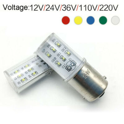 B15 LED Bayonet Warn Light Bulb Lamp 5W 12/24/36/110V/220V Single ...