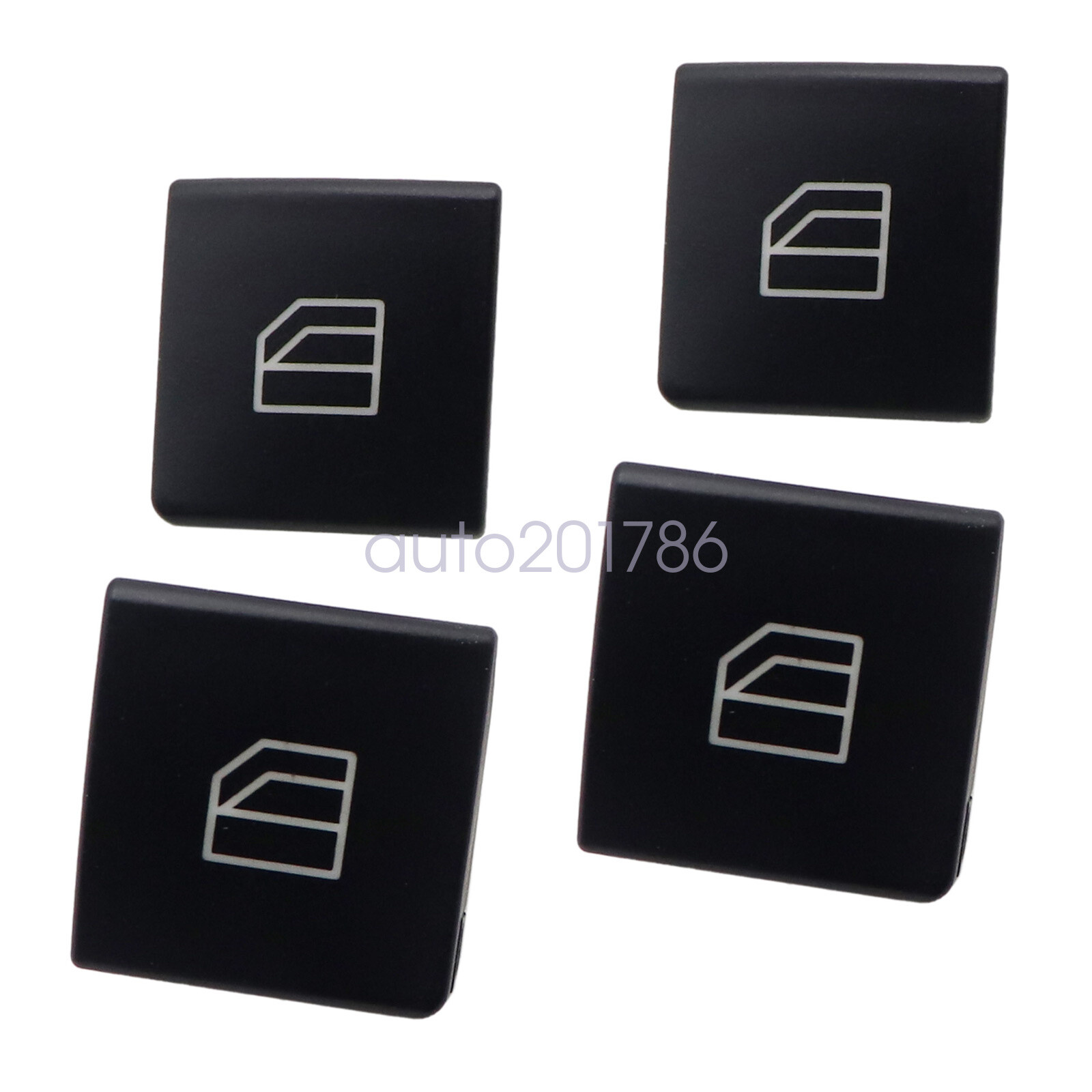 4 x Window Switch Button Cap Fit for Mercedes C E W204 S204 W212 S212 ...