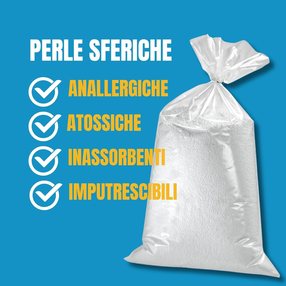 - Sacco Di Perle Polistirolo Espanso 100 Litri per Riempimento Pouf Poltrone Cus | eBay
