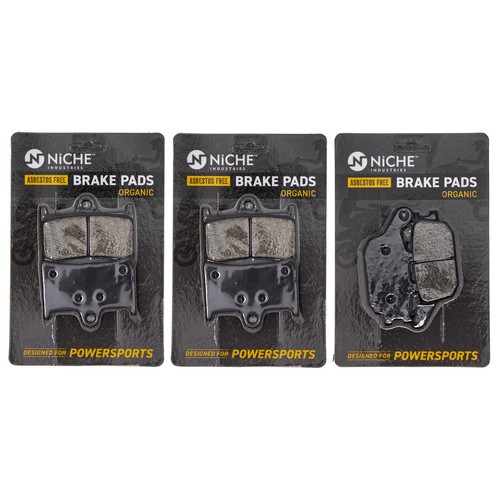 Brake Pad Set for Yamaha YZF R6S FZ07 FZ09 FZ1 FZ10 FZ8 FJ09 Front Rear ...