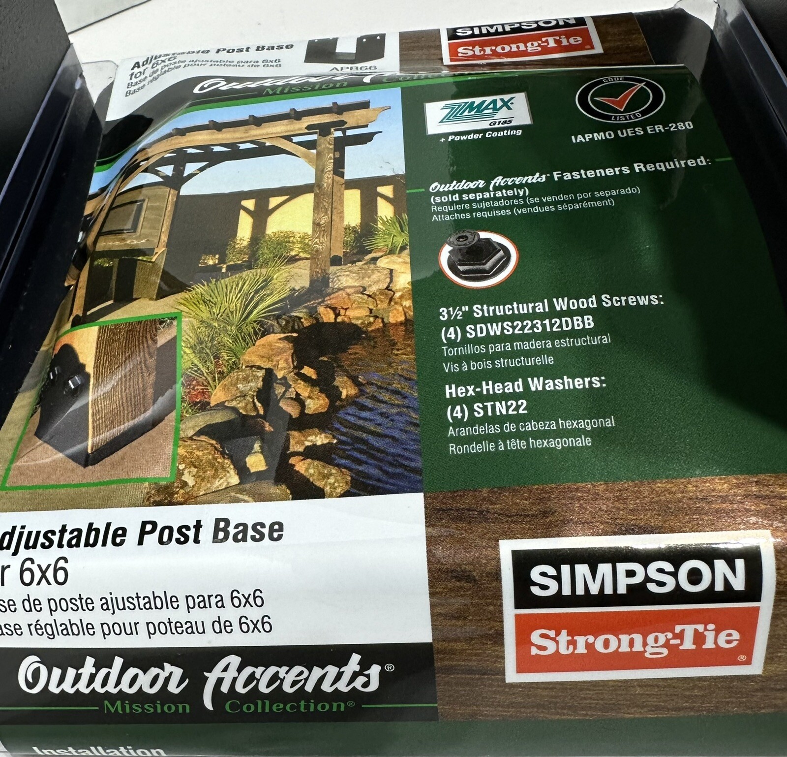 Simpson Strong-Tie APB66 Post Base - 6x6 Nominal Lumber Powder-Coated ...