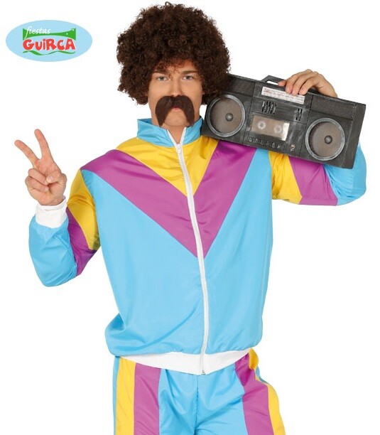 Mens 1980s Scouser Shell Suit Fancy Dress Costume Stag Party 80s Shell ...