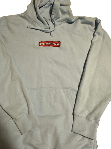 Original Light Blue Georgenotfound Embroidered Hoodie YouTube Streamer ...