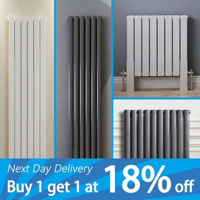 Designer Radiator Horizontal Vertical Flat Panel Oval Column Heating ...