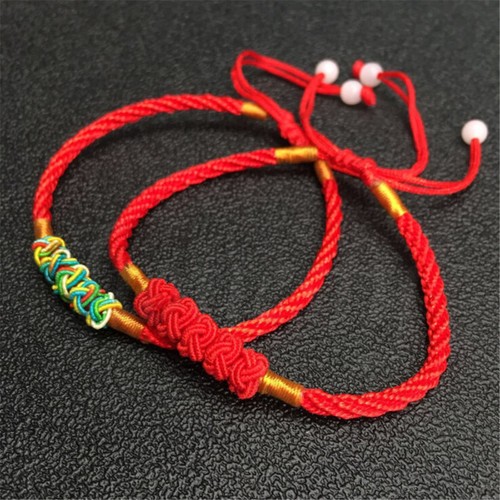 10pcs Unisex Chinese Red Thread Good Luck Rope Couples String Feng Shui ...