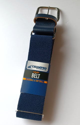 Champro MVP Elastic Baseball/Softball Belt Youth Size 24-48 Leather Tab ...