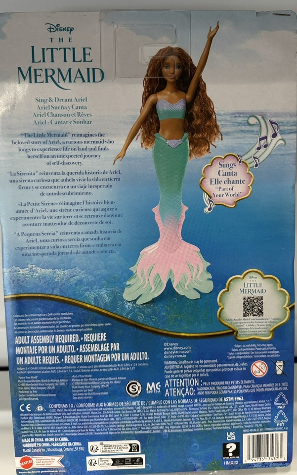 BRAND NEW Disney’s The Little Mermaid Singing Ariel 2023 12” Doll | eBay
