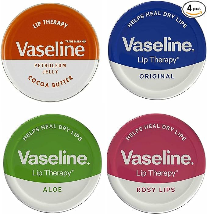 2x Vaseline Lip Balm Pocket Size Therapy Petroleum Jelly Tub Mini Size ...