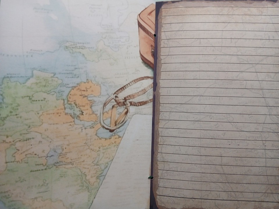 Junk Journal Booklet "WORLD TRAVELER 2" Travel Journal Ephemera | eBay