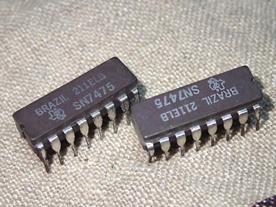 2pcs Texas Instruments SN7475J Integrated Circuit / IC - NOS | eBay