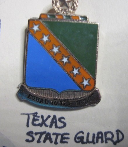 Army crest DI dui SB screwback TEXAS STATE GUARD sg nhm | eBay