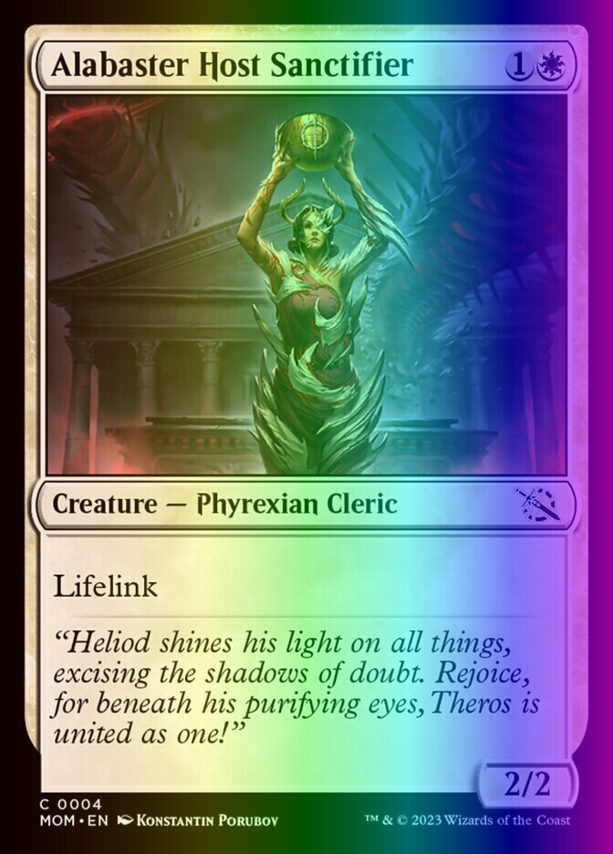 MTG Alabaster Host Sanctifier (4/526) March of the Machine NM FOIL | eBay