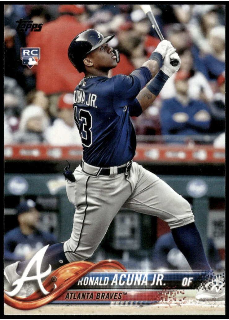 (10) 2018 Topps Update Ronald Acuna Jr. #US250 Rookie Card (RC) MVP | eBay