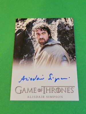 ALISDAIR SIMPSON - 2020 GAME OF THRONES COMPLETE SERIES AUTOGRAPH | eBay