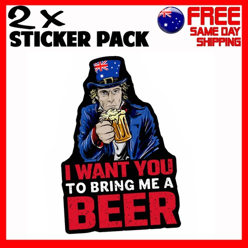 2 x Stickers - Bring Me Beer - Car Bumper Funny Novelty Sticker | eBay ...