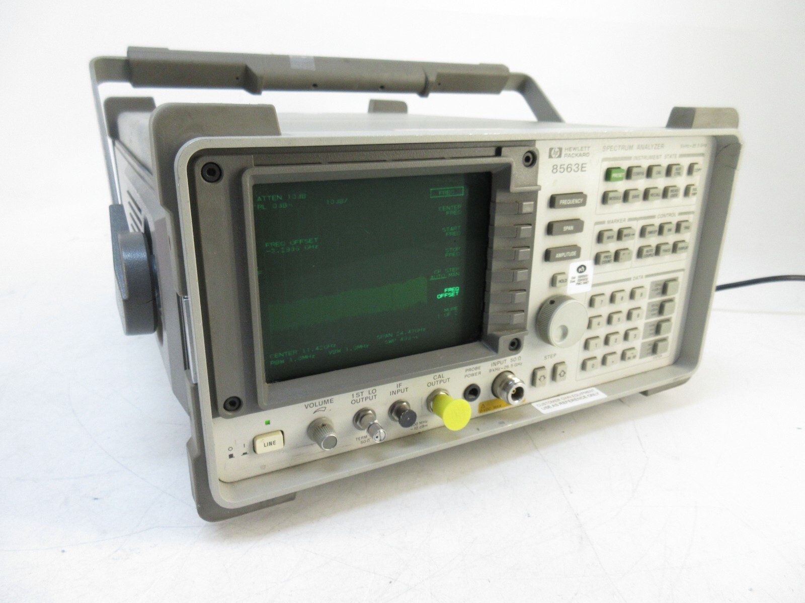 HP 8563E Spectrum Analyzer 9KHz - 26.5GHz with 85620A Memory Module ...