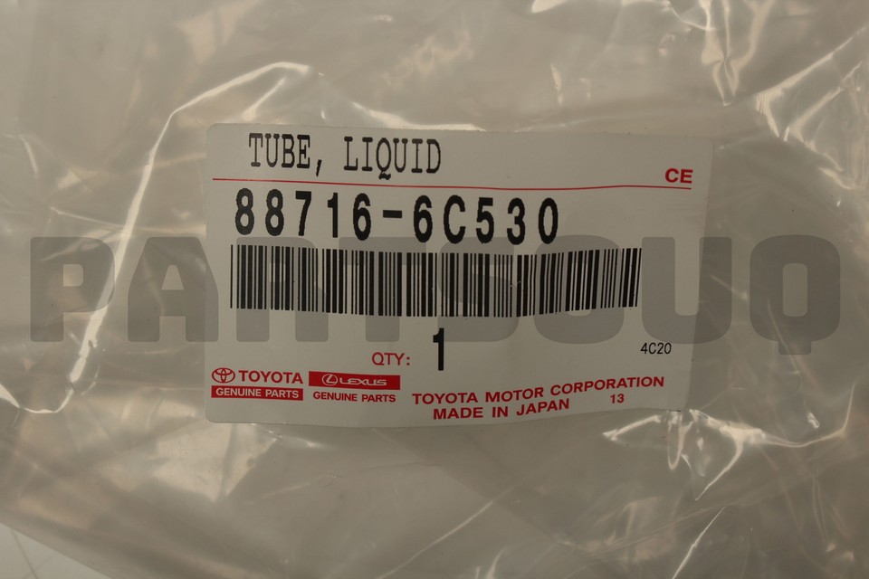 887166C530 Genuine Toyota PIPE, COOLER REFRIGERANT LIQUID, A 88716 ...