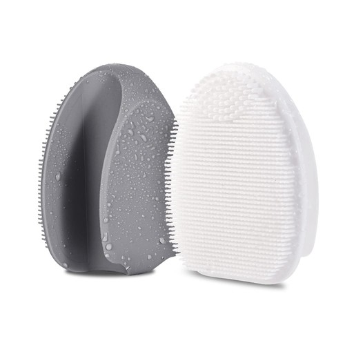 Silicone Face Scrubber,2 Pack Scrubber for Women Men, 3rd-grey+white | eBay