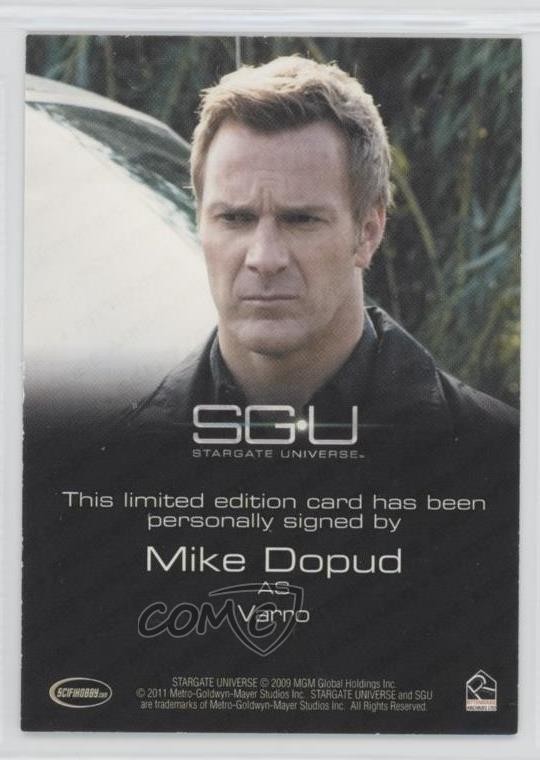 2011 Stargate Universe: Season 2 Limited Bordered Mike Dopud as Varro Auto 1f4u | eBay