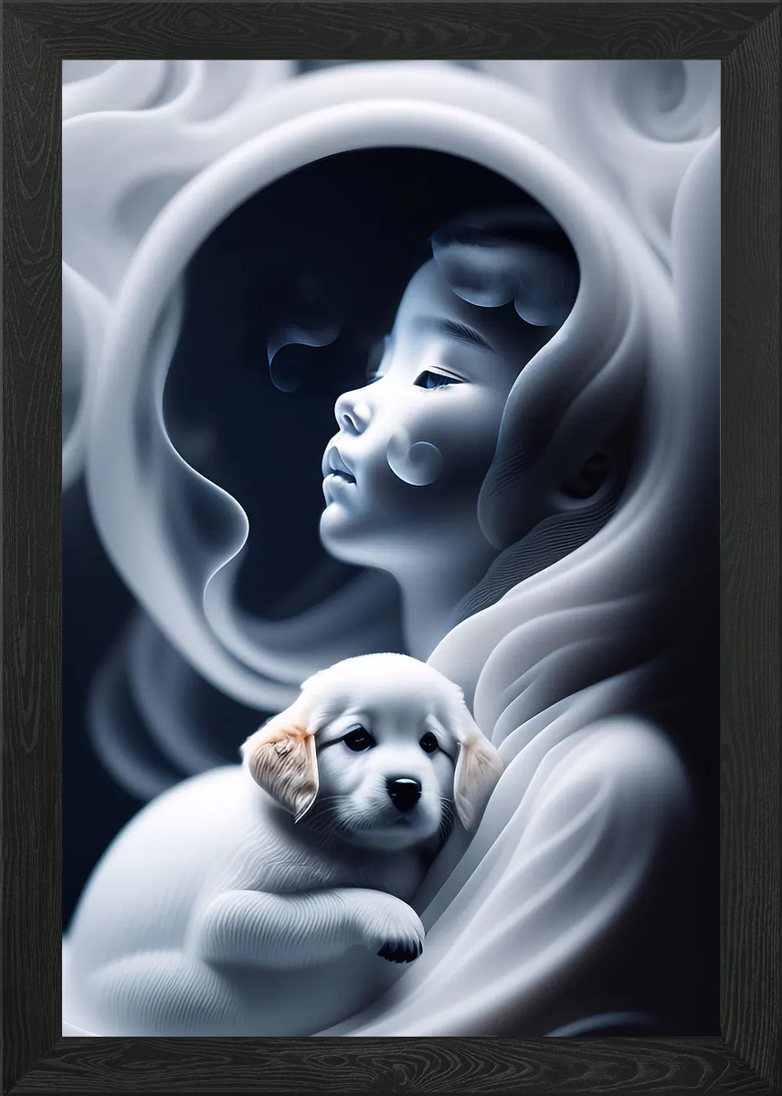 Ghostly Girl 1 Framed Wall Art Poster Canvas Print Picture | eBay UK