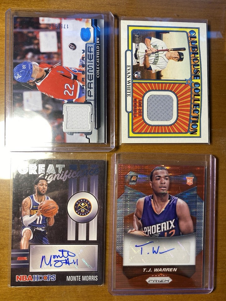 16 Card Sports Card Autograph And Relic Lot, NFL, NBA, MLB,NHL | eBay