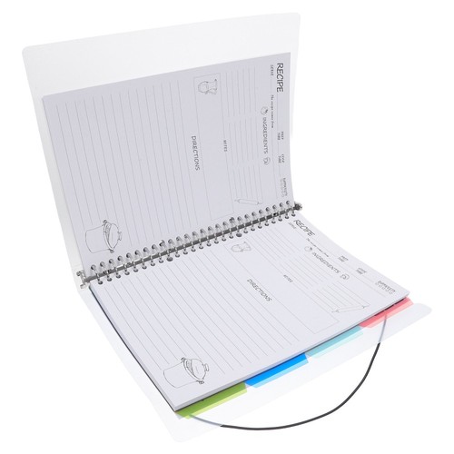 Recipe Planner Journal for Own Recipes Binder Kitchen Noting Book | eBay UK