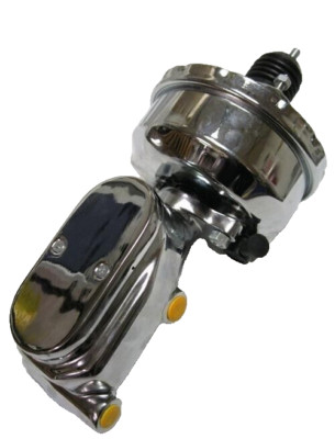 7" Hot Street Rod Power Brake Booster w/ Flat Top 1" bore Master ...