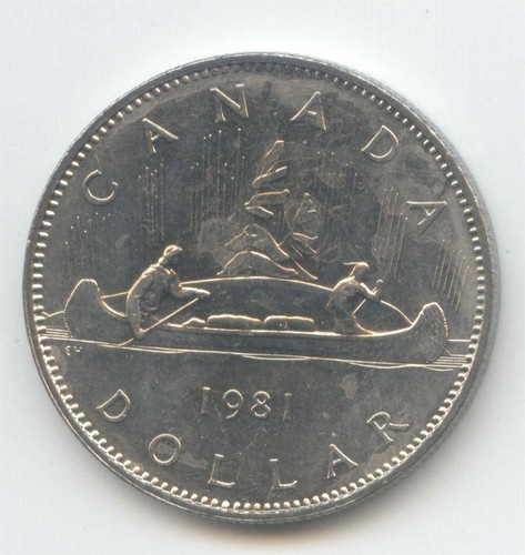 Canada 1981 Canadian Voyageur One Nickel Dollar $1 EXACT COIN | eBay