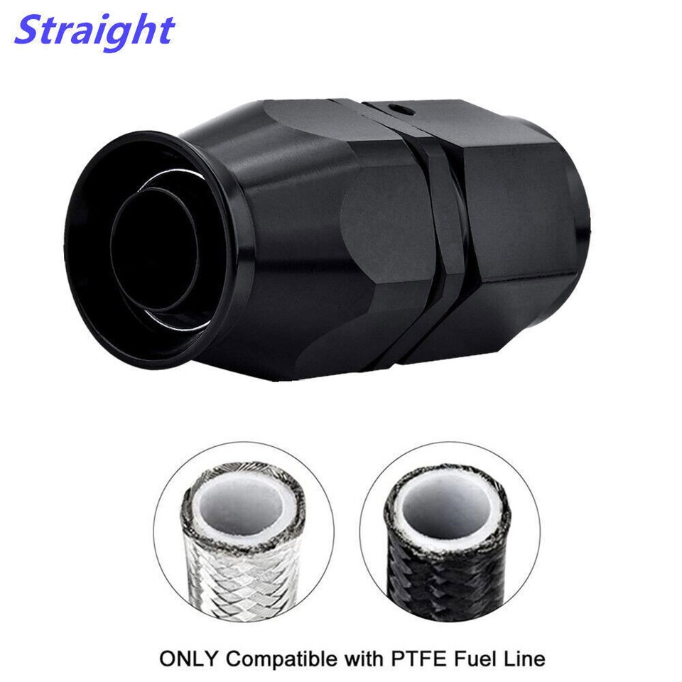 10PCS 4AN 6AN 8AN 10AN 12AN PTFE Fuel Oil Gas Hose End Fitting Adapter ...