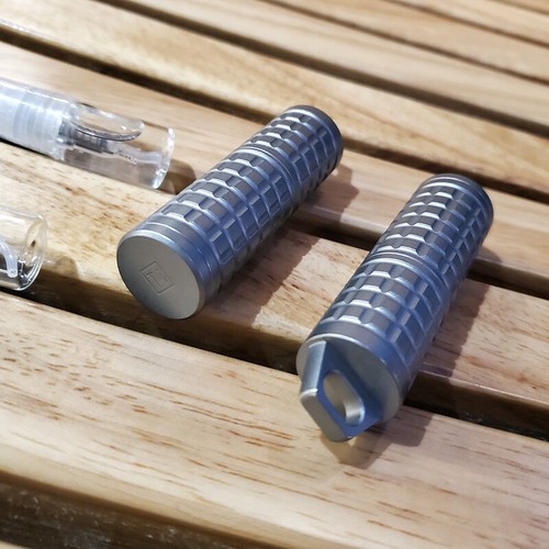 EDC Titanium Alloy Paracord Beads Perfume Storage Box EDC Outdoor Tools ...