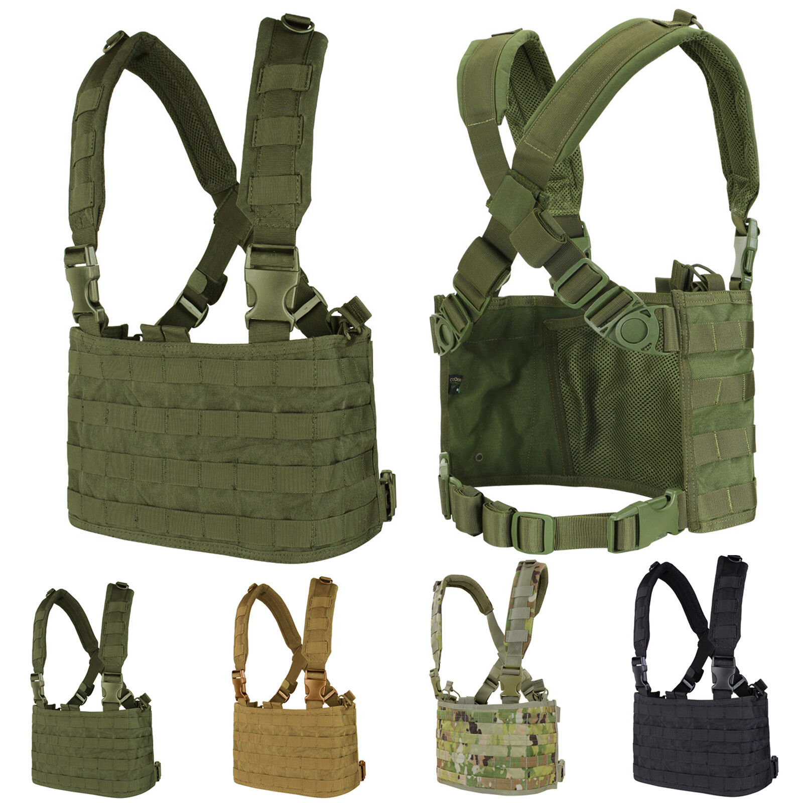Condor MCR4 Tactical Modular MOLLE Panel Hunting Range Harness OPS ...