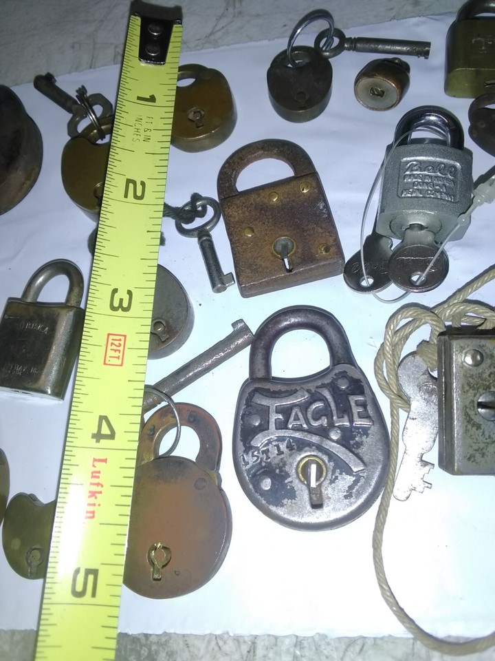 Antique & Vintage Miniature Padlock Collection Lock Lot #3 | eBay