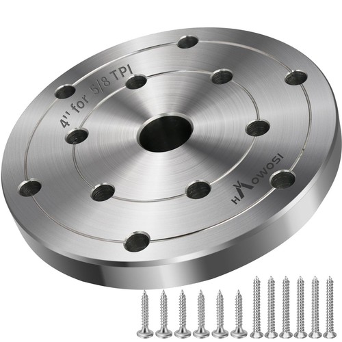4" Wood Lathe Steel Faceplate 5/8" Spindle Fit Durable Lathe Accessory ...